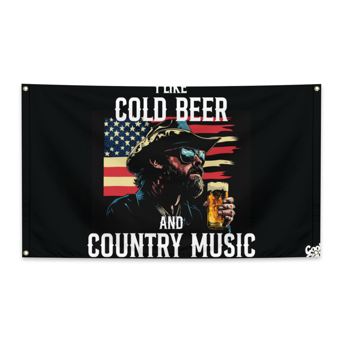 I Like Cold Beer and Country Music Flag | Hang it today | Cool Flags